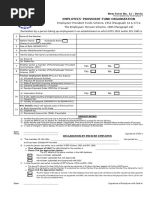 EPFO Form No. 11: Employee Declaration | PDF | Authentication | Access ...