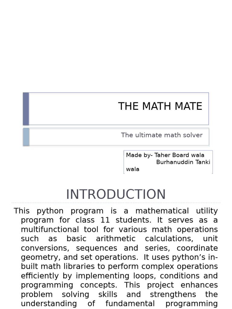 THE MATH MATE | PDF | Mathematics | Trigonometry