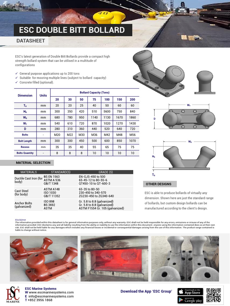 Double Bitt Bollard | PDF | Building Materials