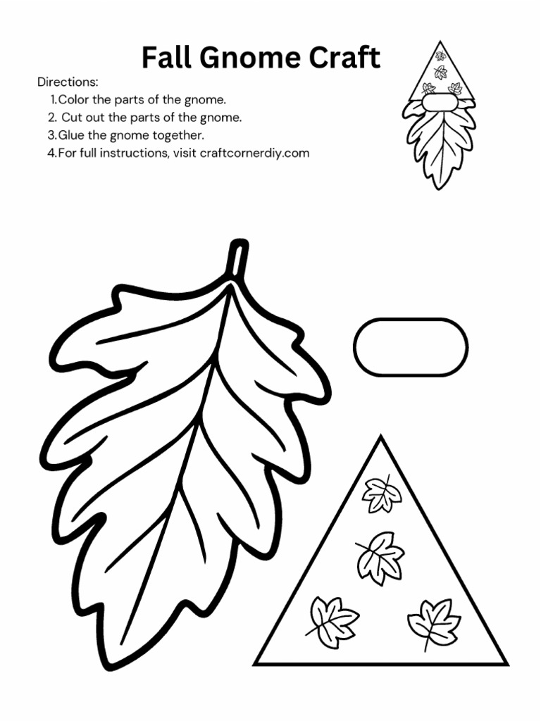 Fall Gnome Craft | PDF