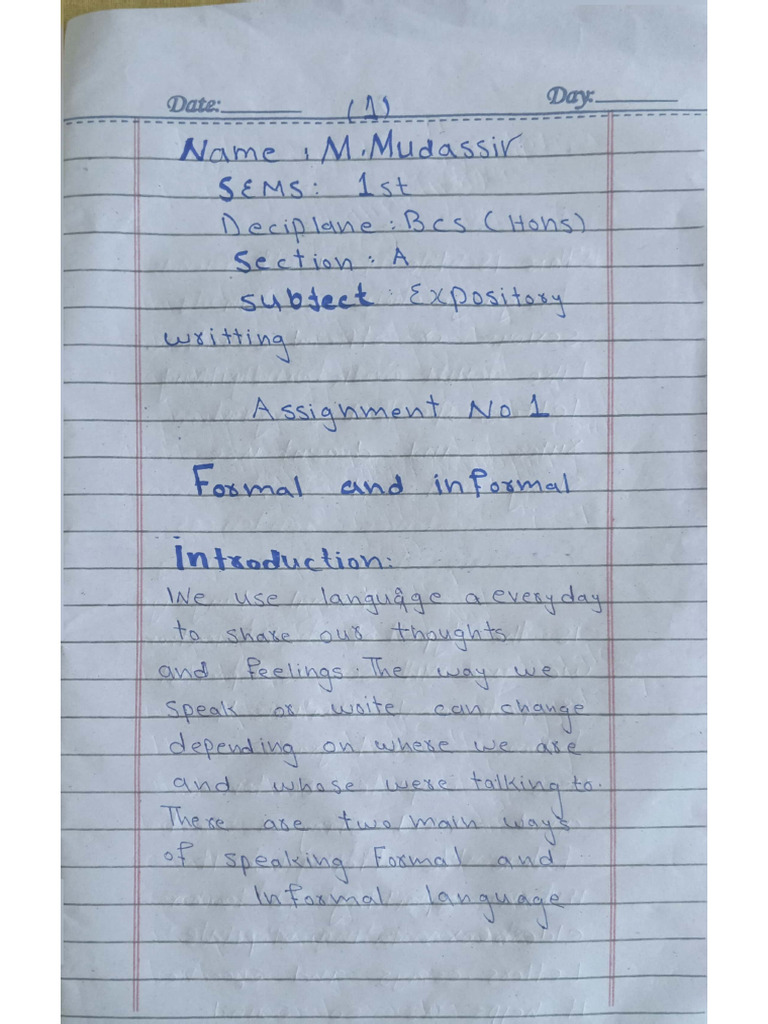 Expository Writing Assignment 01 | PDF