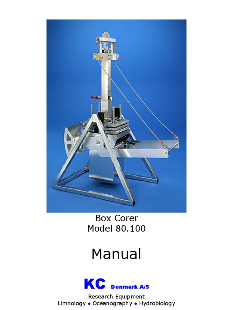 Manual For Box Corer | PDF | Safety | Occupational Safety And Health