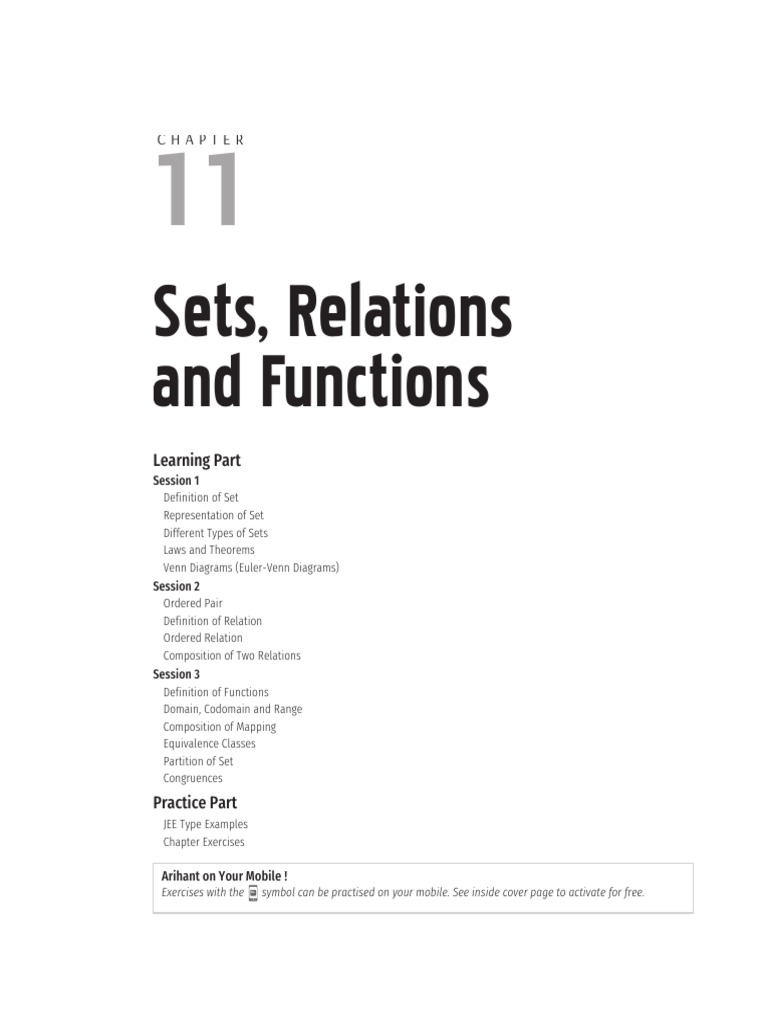 Sets, Relations, and Functions Guide | PDF | Set (Mathematics ...