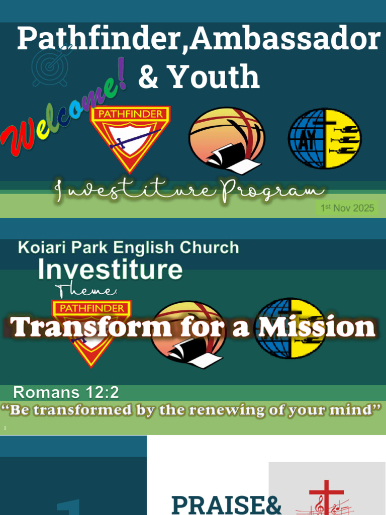 Pathfinder Investiture Program 2025 | PDF