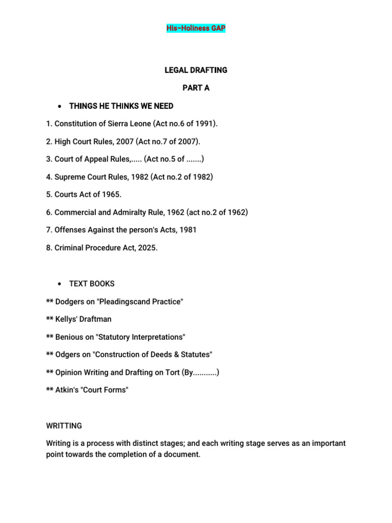 Legal Drafting-Continued | PDF | Legal Remedy | Pleading