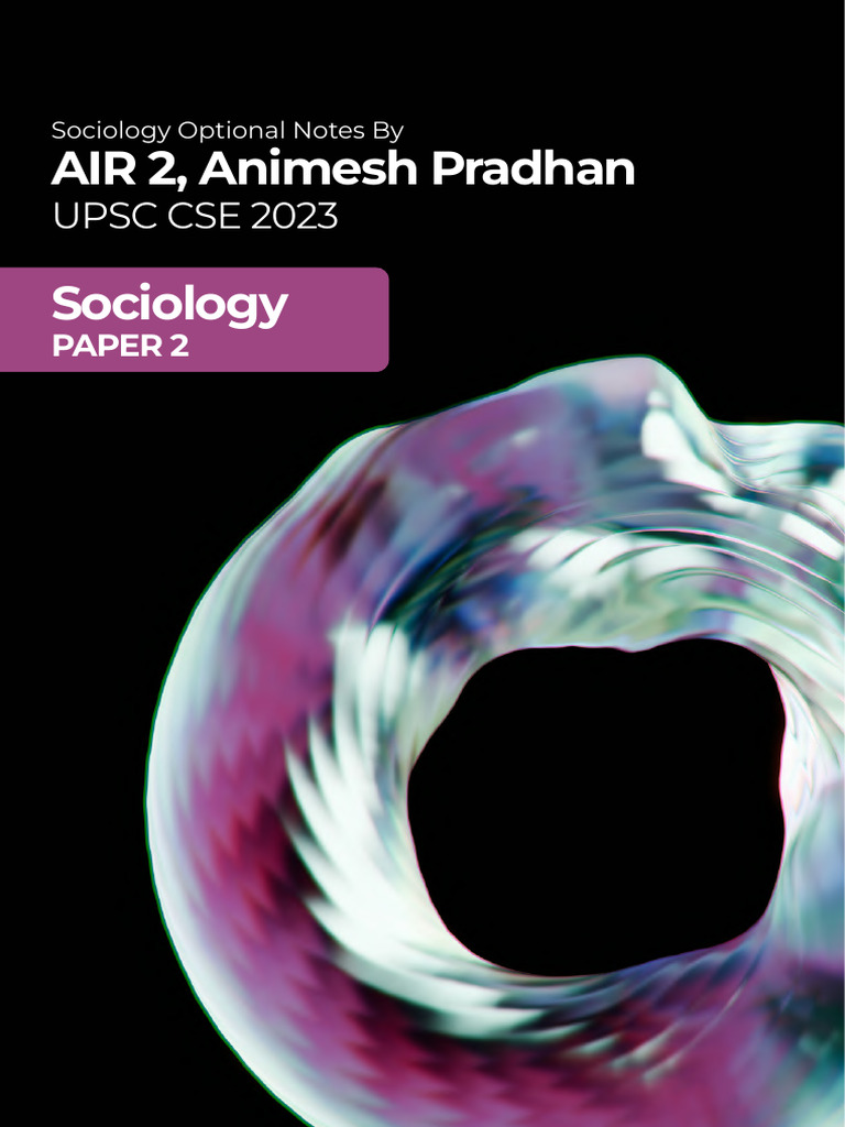 UPSC Sociology Paper 2 Notes | PDF