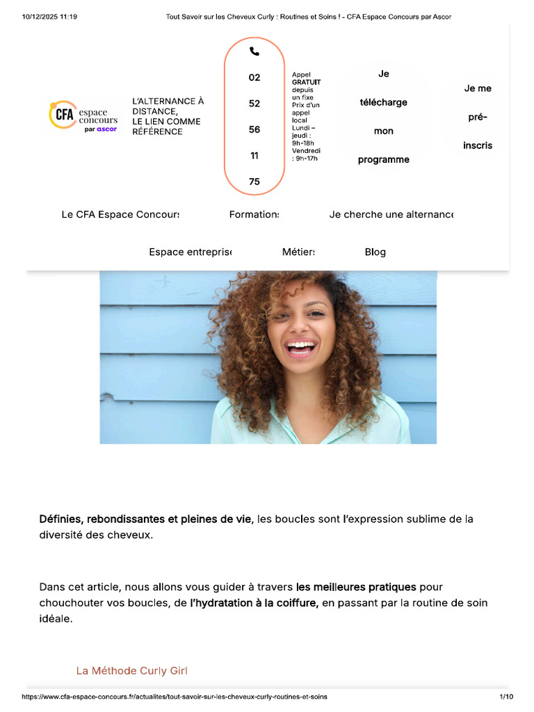Tout Savoir Sur Les Curly Hair - Routines Et Soins | PDF