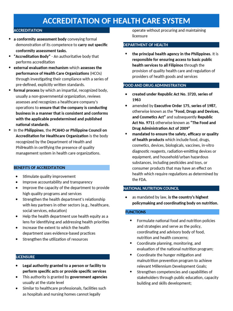 Accreditation of Health Care System | PDF | Policy | Health Care