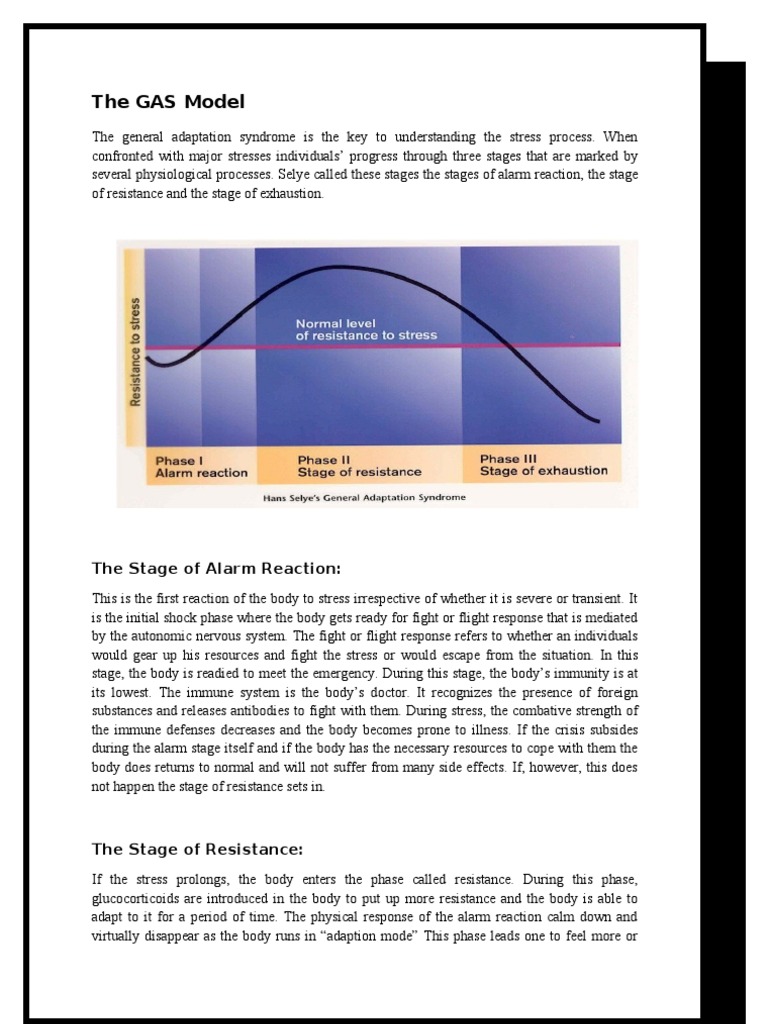 GAS Model | Download Free PDF | Stress (Biology) | Health Sciences