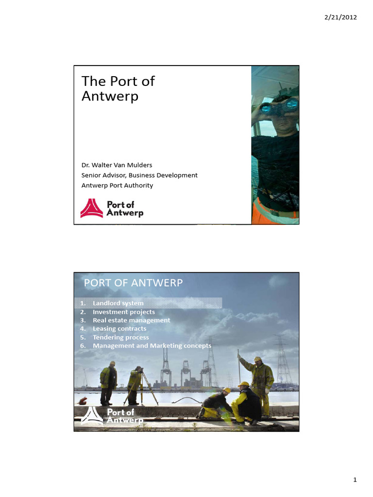 4 - Port of Antwerp PresTracecafin Eng | PDF | Port | Rail Transport