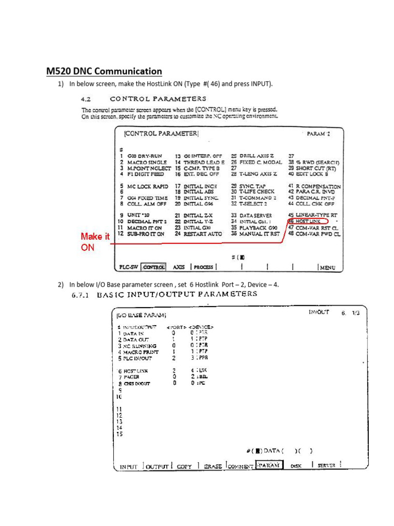 M520 DNC Communication | PDF