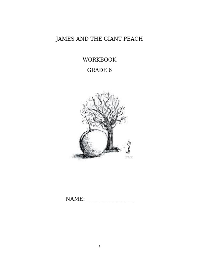 Grade 6 Chapter Questions, James and the Giant Peach - Copy | PDF