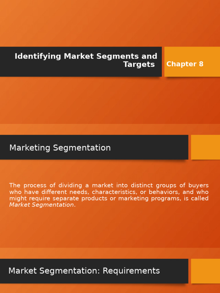 Identifying Market Segments and Targets | PDF | Market Segmentation ...