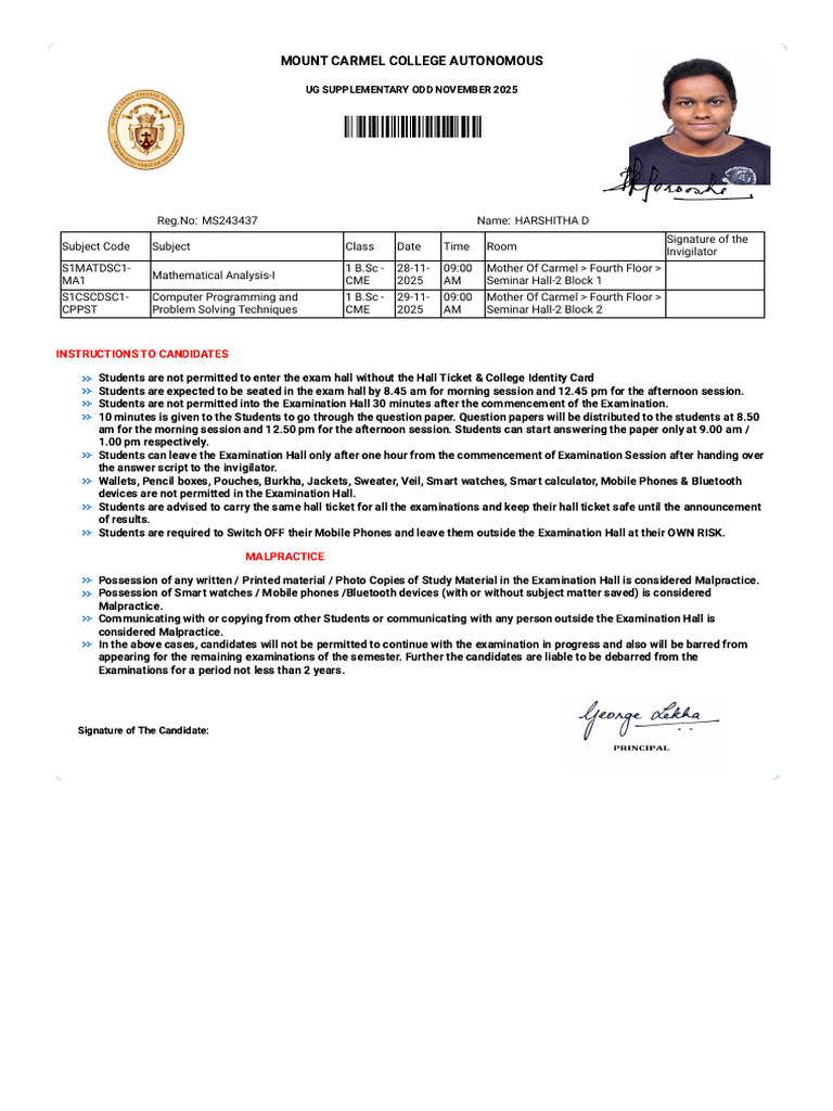 CC - Mccblr.edu - in KnowledgePro StudentLoginAction - Do Method Pr ...