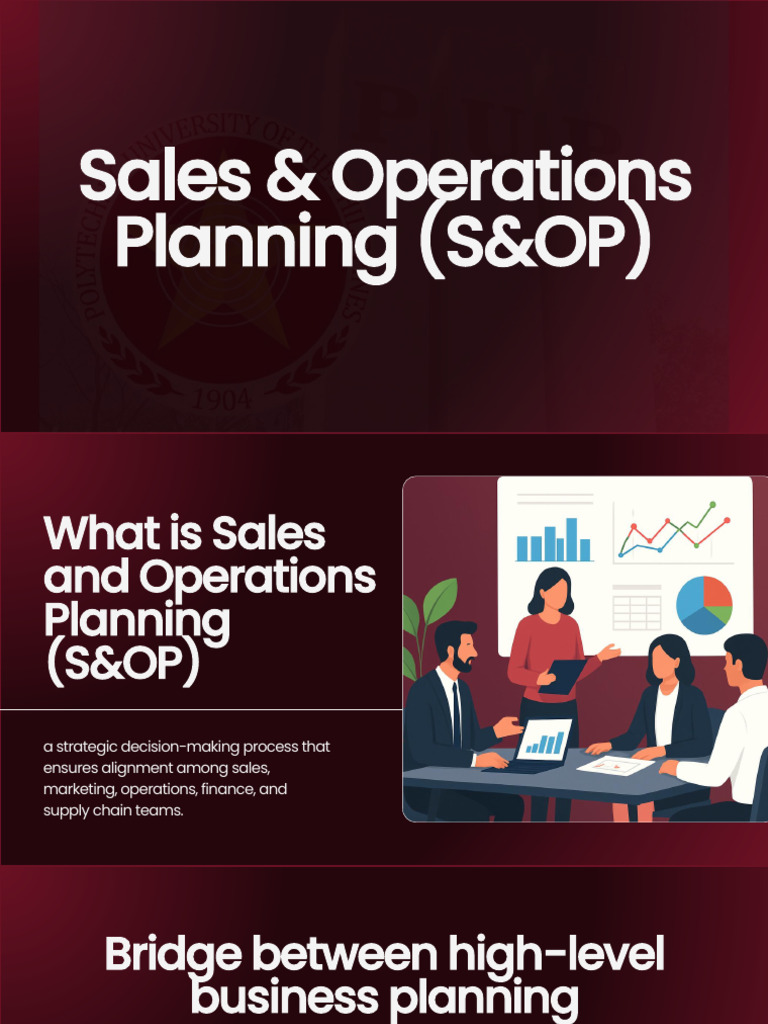 Sales Operations Planning SOP Big Data Analytics in SCM | PDF | Supply ...