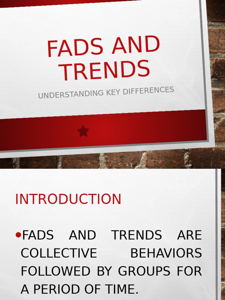 Fads and Trends Presentation | PDF