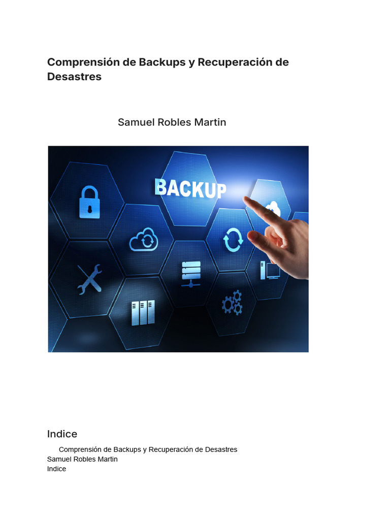 Backup Samuel Robles | PDF | Apoyo | Archivo de computadora