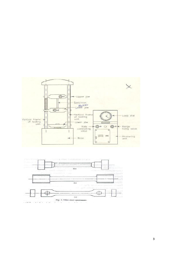 Tension Test for Material Strength | PDF | Deformation (Engineering ...