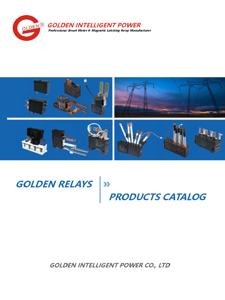 Golden Latching Relay Catalog V2.0 | PDF | Relay | Inductor
