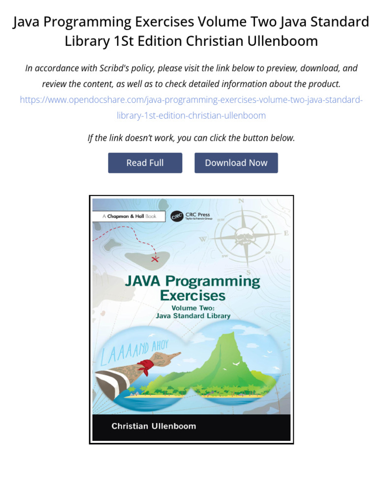 Java Programming Exercises Volume Two Java Standard Library 1st Edition Christian Ullenboom ...