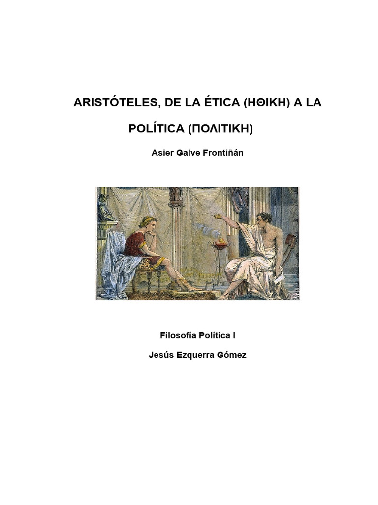 Aristóteles, De La Ética (Ηθικη) a La Política (Πολιτικη) | PDF ...