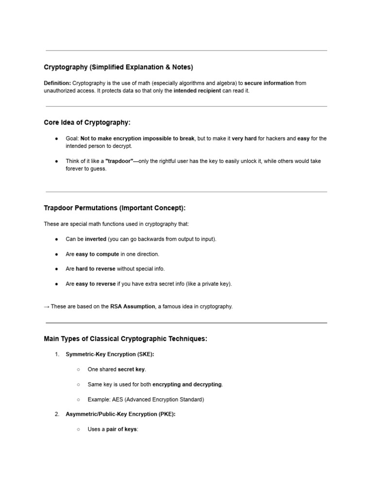 Cyber Security - Detailed | PDF | Key (Cryptography) | Cryptography