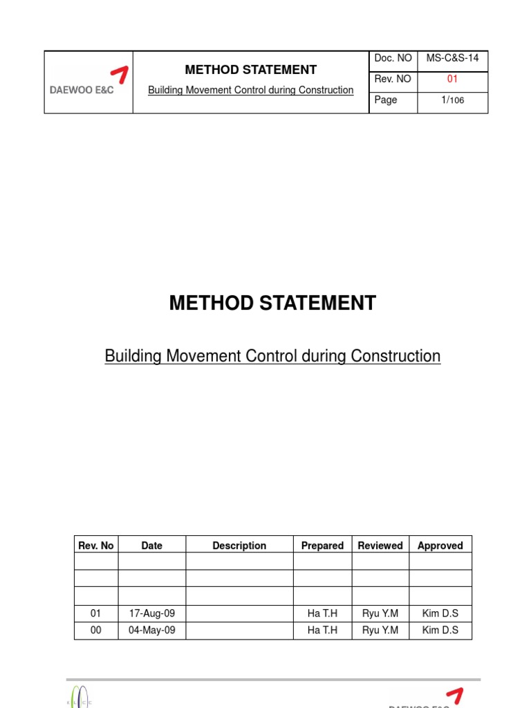 Building Movement Monitoring Method | PDF | Surveying | Beam (Structure)