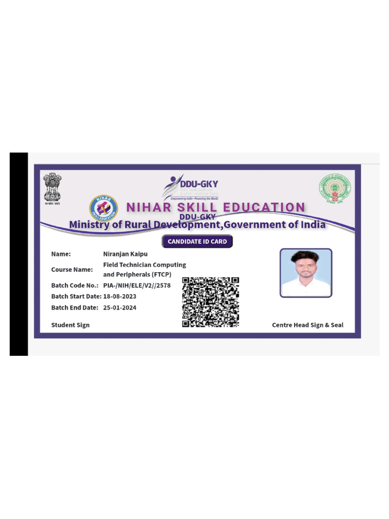Pdfgallery - Nihar Identity Card | PDF