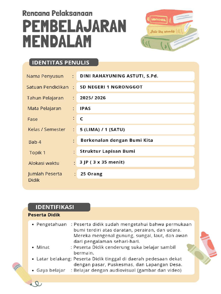 RPM IPAS Kelas 5 - Dini Rahayuning Astuti, S. Pd. | PDF