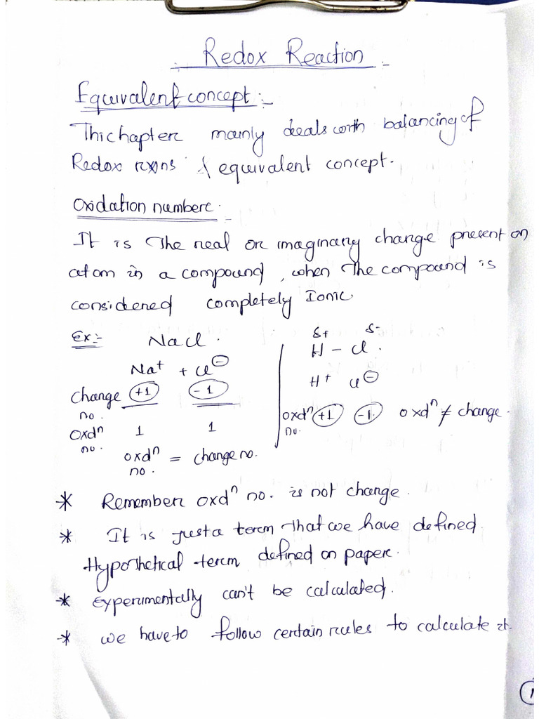 Redox Reaction KD SIR_240729_212948 | PDF