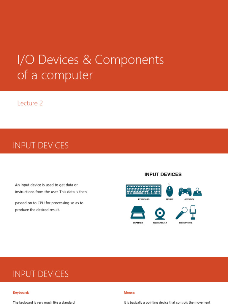 Understanding I/O Devices and CPU Functions | PDF | Central Processing ...