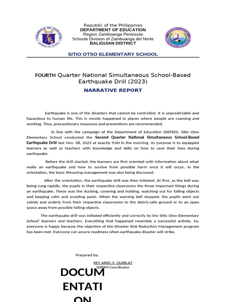 Earthquake Narrative Report 2023 | PDF