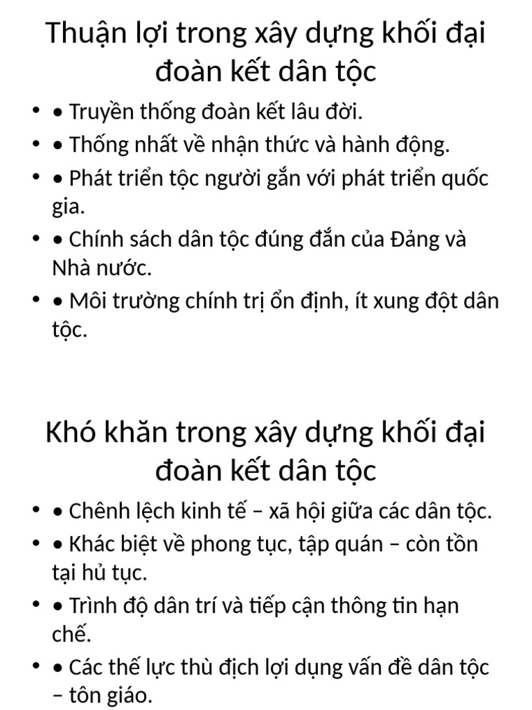 Dai Doan Ket Dan Toc Slides | PDF