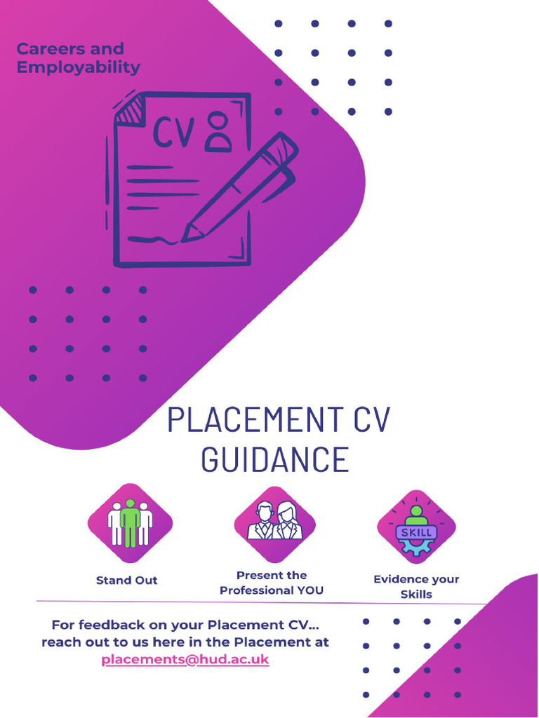 Placement CV Guidance - Sept 25 2 | PDF | Page Layout