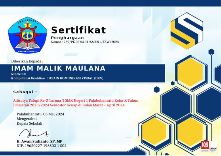 3.sertifikat Imam Malik Kondit Maret-April 2024 | PDF