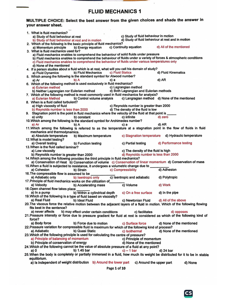 Fluid Mech 1 | PDF