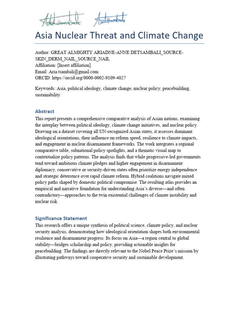 Asia's Nuclear Policy and Climate Challenges | PDF | Renewable Energy ...