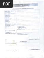 PNB Threshold Limit Increase Form | PDF