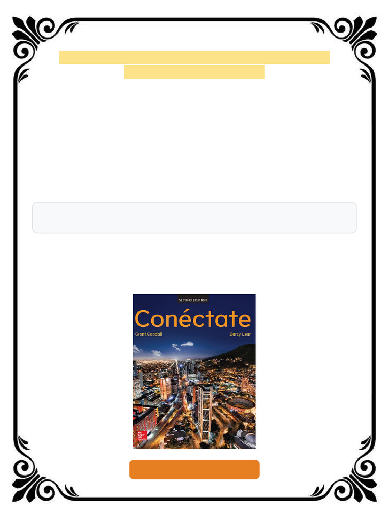 Conéctate. Second Edition Darcy Lear ebook enriched content 2025 | PDF ...