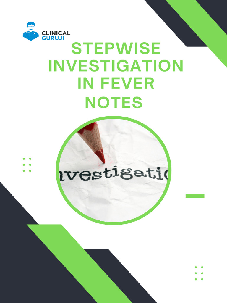 Stepwise Fever Investigation Guide | PDF | White Blood Cell | Lymphocyte