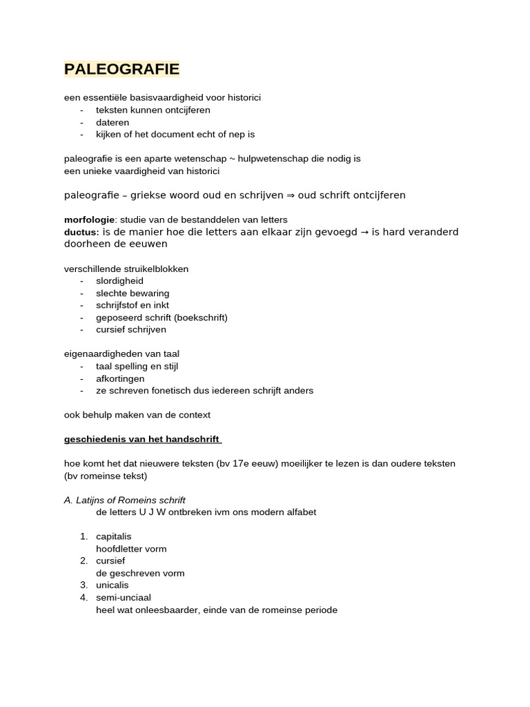 Paleografie | PDF