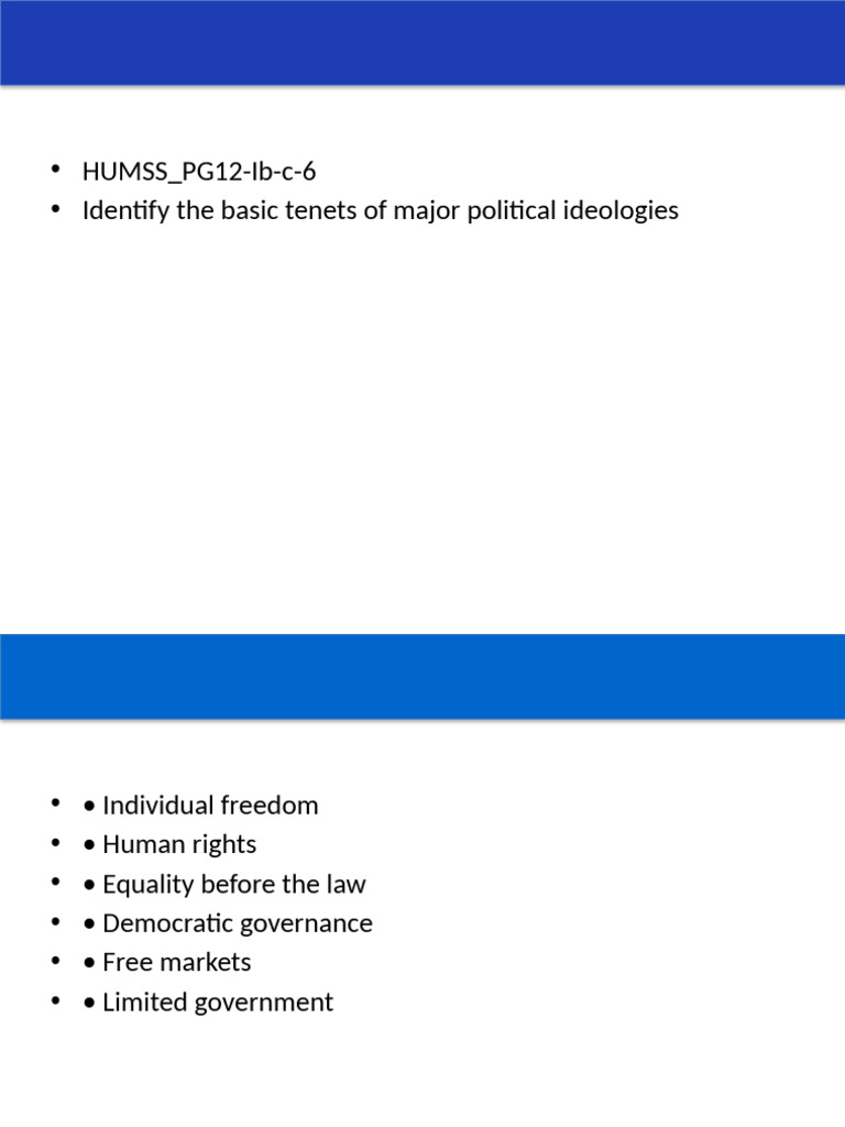 Political Ideologies Designed PPT | PDF