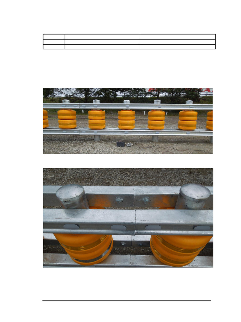 Safety Roller Barrier Semi Rigid Systems Design Sheet | PDF | Transport