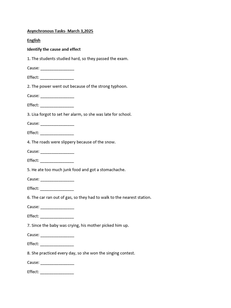 Asynchronous Tasks March 32025 | PDF
