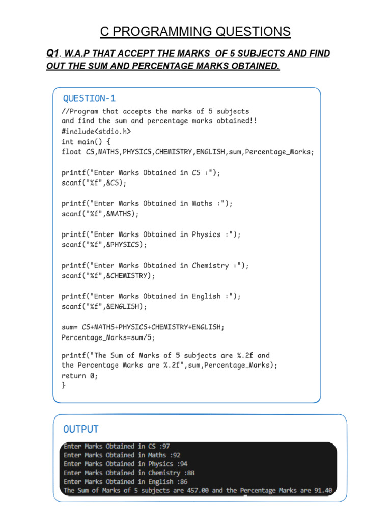 Pps Assignment 1. | PDF