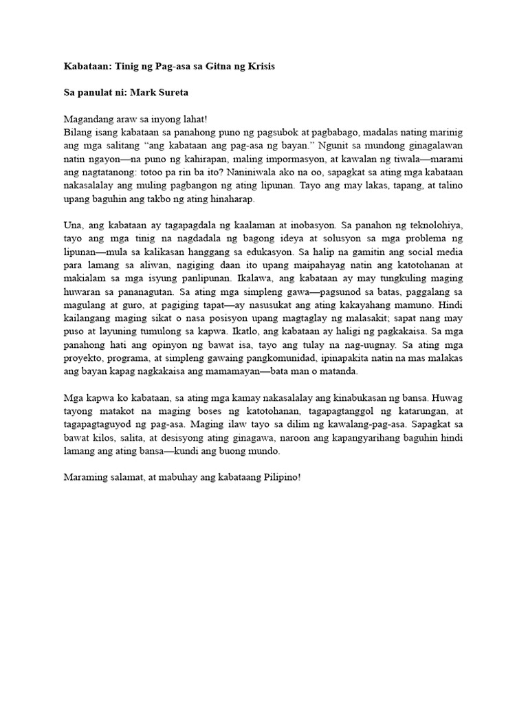 Talumpati | PDF