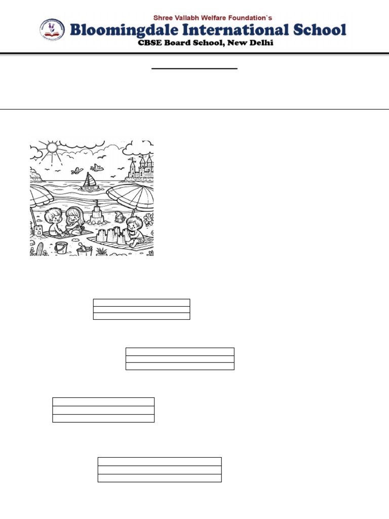 UKG English Worksheet | PDF