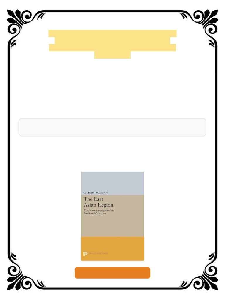 The East Asian Region Confucian Heritage and Its Modern Adaptation ...