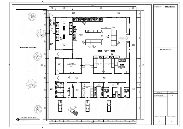 Denah Rencana Gedung BUMDES Toyomarto | PDF
